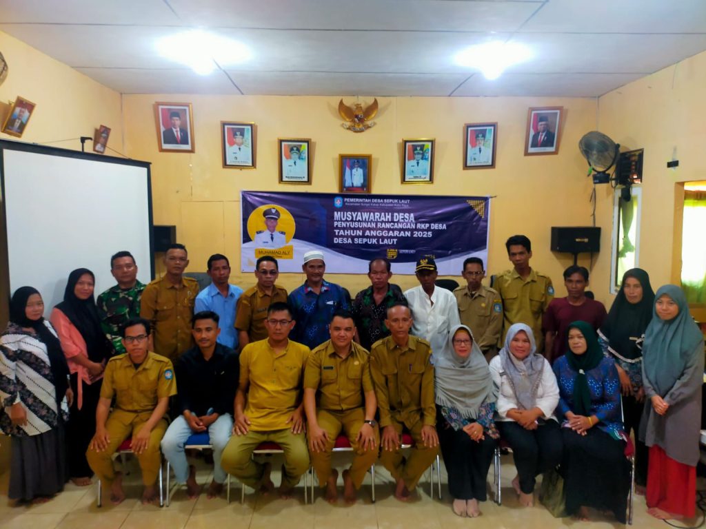 BPD dan Pemdes Sepok Laut Adakan Musyawarah untuk Rancangan Rencana ...