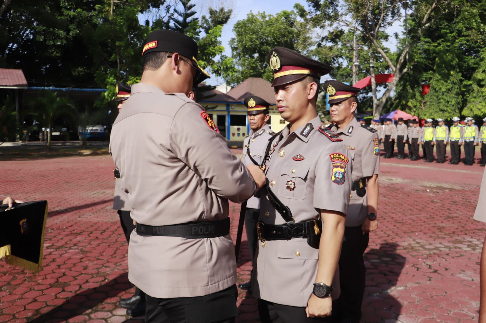 Kapolres Langkat Pimpin Serah Terima Jabatan Para Perwiranya.